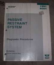 1991 Dodge Ram Van Passive Restraint System Body Diagnostic Procedures