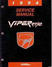 1994 Dodge Viper Service Manual