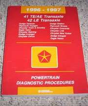 1997 Dodge Avenger 41TE, 41AE & 42LE Transaxle Powertrain Diagnostic ...