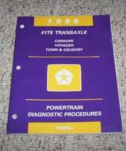 1996 Dodge Caravan 41TE Transaxle Powertrain Diagnostic Procedures