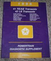 1996 Dodge Avenger 41TE, 41AE & 42LE Transaxle Powertrain Diagnostic ...