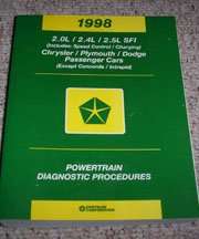 1998 Dodge Avenger 2.0L, & 2.5L Engines Powertrain Diagnostic Procedures